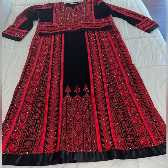Dresses | Red Traditional Red Stone Thoubthobe | Poshmark